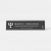 Psychology Professional | Custom Black Desk Name Plate | Zazzle