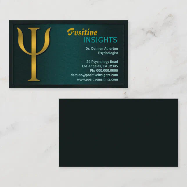 Psychology Psychologist Psychiatry Business Cards | Zazzle