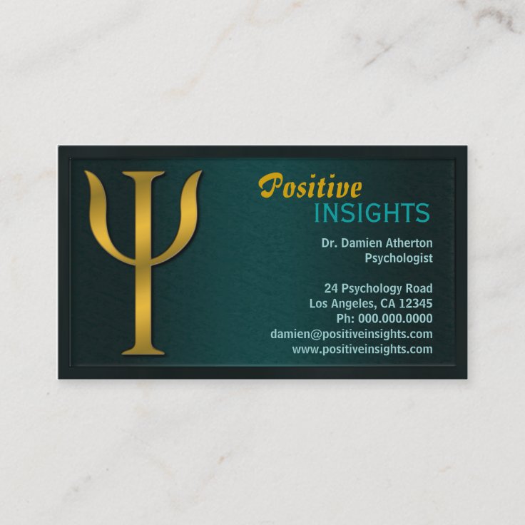 Psychology Psychologist Psychiatry Business Cards | Zazzle