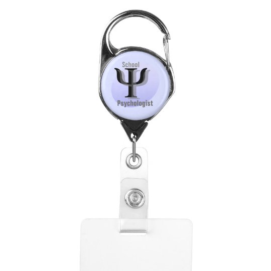 Psychology Symbol School Psychologist Badge Holder | Zazzle.com