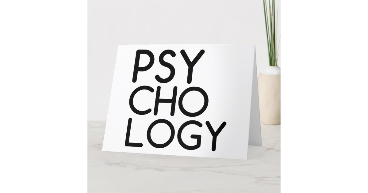 PSYCHOLOGY THANK YOU CARD | Zazzle