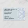 Psychotherapist Counseling Business Card Design | Zazzle