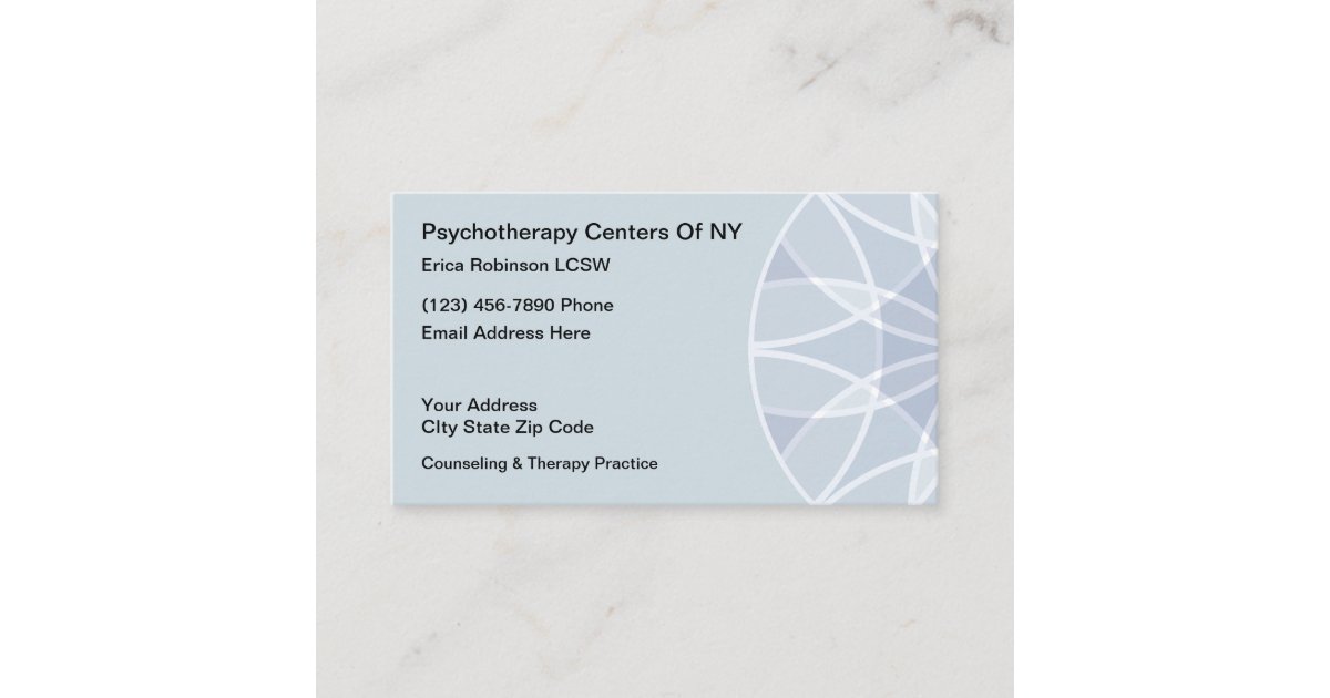 Psychotherapist Counseling Business Card Design | Zazzle.com