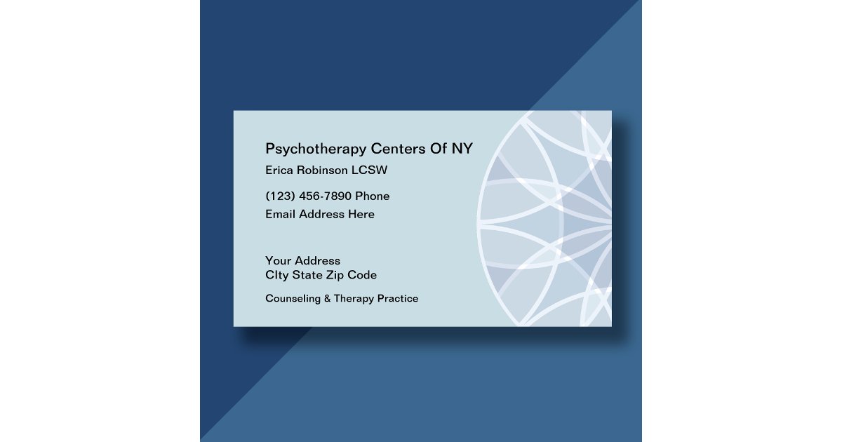 Psychotherapist Counseling Business Card Design | Zazzle