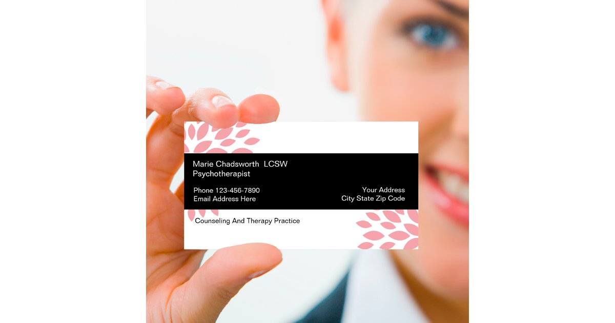 Psychotherapist Counseling Design Business Card | Zazzle