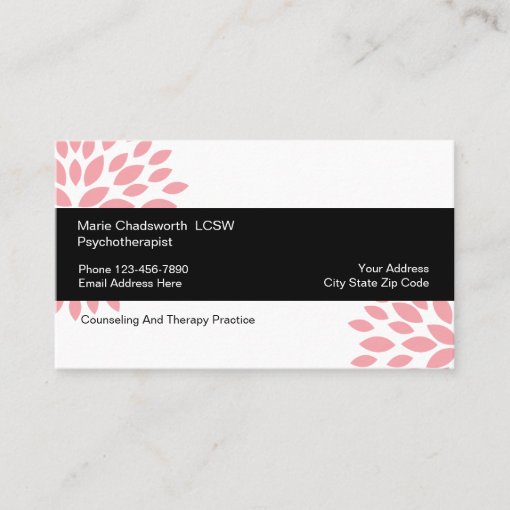 Psychotherapist Counseling Design Business Card | Zazzle