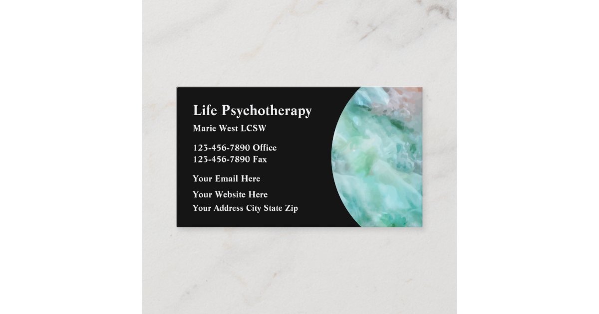 Psychotherapist Counseling Services Business Card | Zazzle
