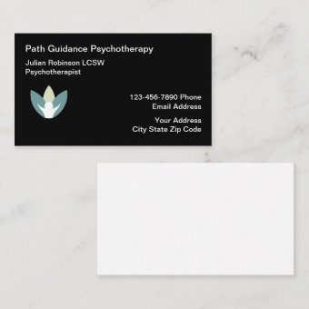 Psychotherapist Mental Health Counseling Business Card | Zazzle