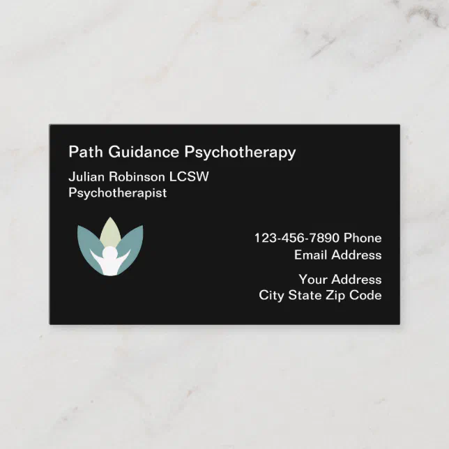 Psychotherapist Mental Health Counseling Business Card | Zazzle