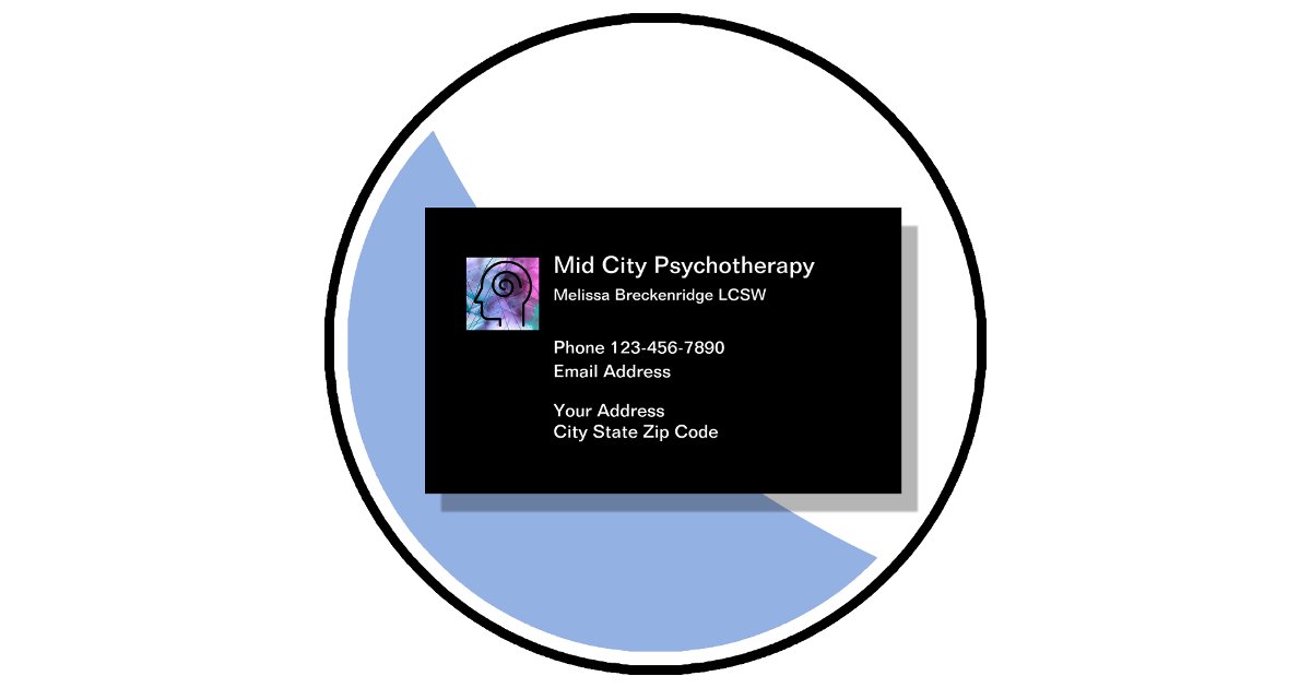 Psychotherapy Mental Health Business Card | Zazzle