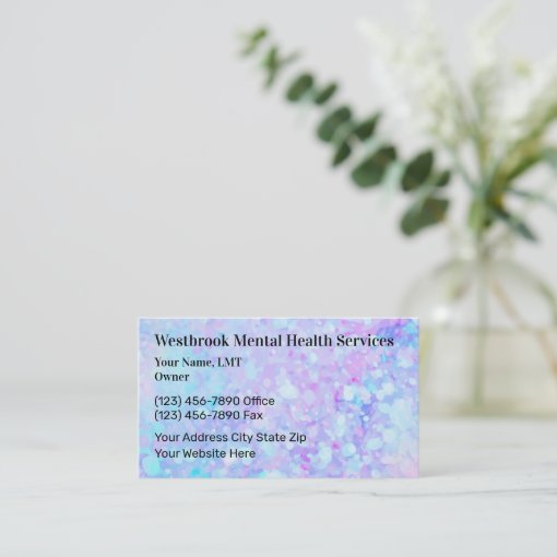 Psychotherapy Mental Health Medical Business Card | Zazzle
