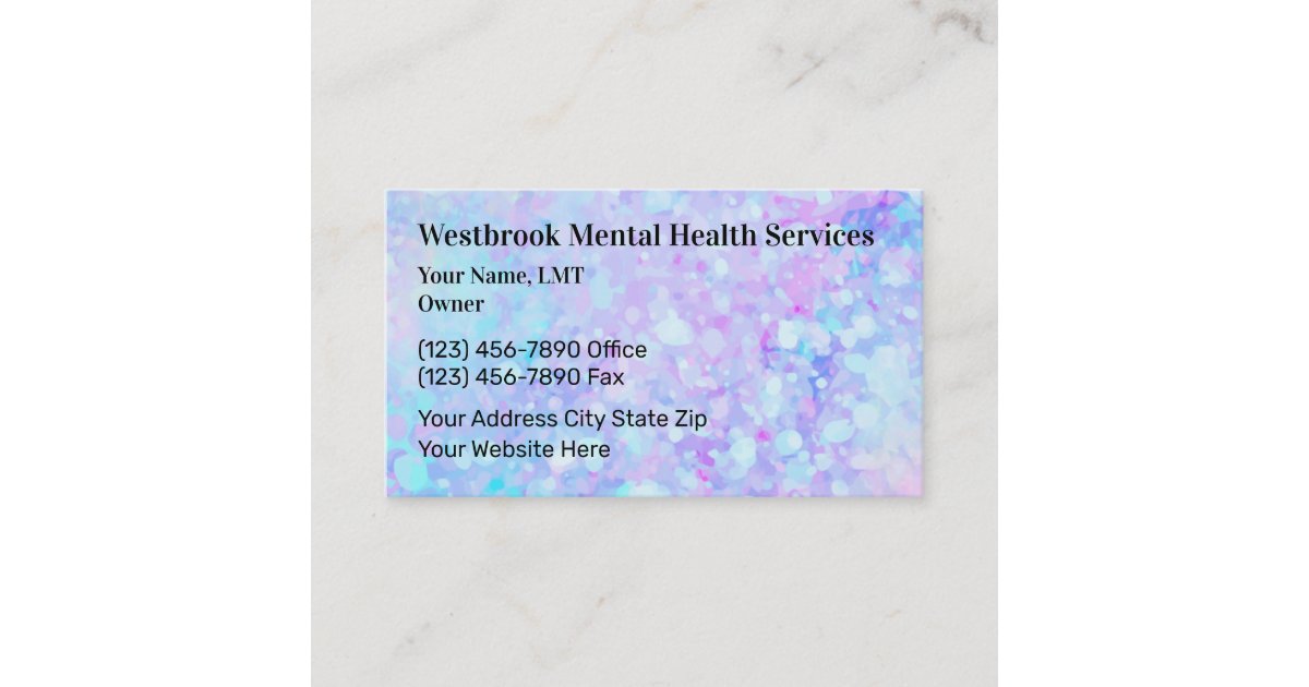 Psychotherapy Mental Health Medical Business Card | Zazzle