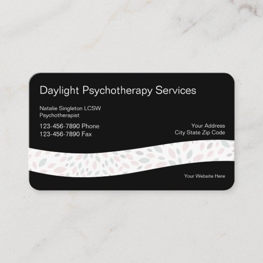 Psychotherapy Mental Health Services Business Card | Zazzle.com