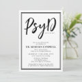 PsyD Doctor Of Psychology Graduation Party Invitation | Zazzle