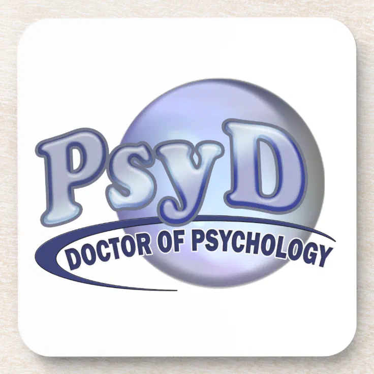 PsyD Doctor of Psychology LOGO Beverage Coaster | Zazzle