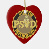 PsyD LOGO DOCTOR OF PSYCHOLOGY PSYCHOLOGIST Ceramic Ornament | Zazzle