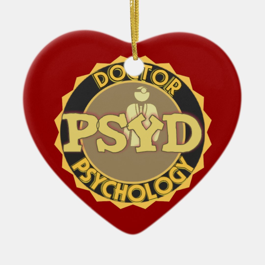 PsyD LOGO DOCTOR OF PSYCHOLOGY PSYCHOLOGIST Ceramic Ornament | Zazzle