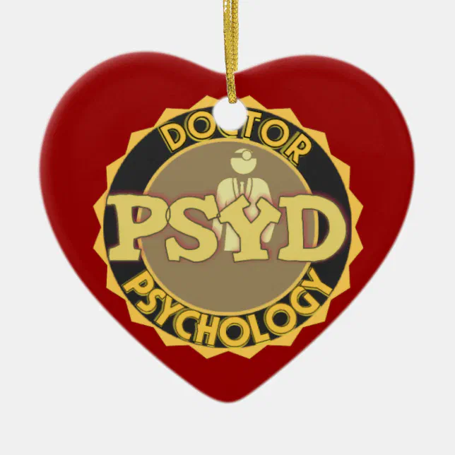 PsyD LOGO DOCTOR OF PSYCHOLOGY PSYCHOLOGIST Ceramic Ornament | Zazzle