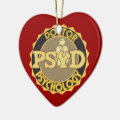 PsyD LOGO DOCTOR OF PSYCHOLOGY PSYCHOLOGIST Ceramic Ornament | Zazzle