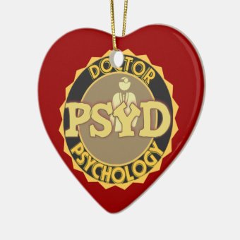 PsyD LOGO DOCTOR OF PSYCHOLOGY PSYCHOLOGIST Ceramic Ornament | Zazzle