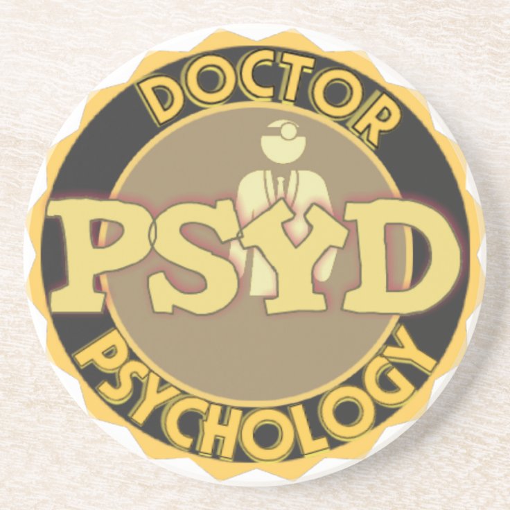 PsyD LOGO DOCTOR OF PSYCHOLOGY PSYCHOLOGIST Coaster | Zazzle