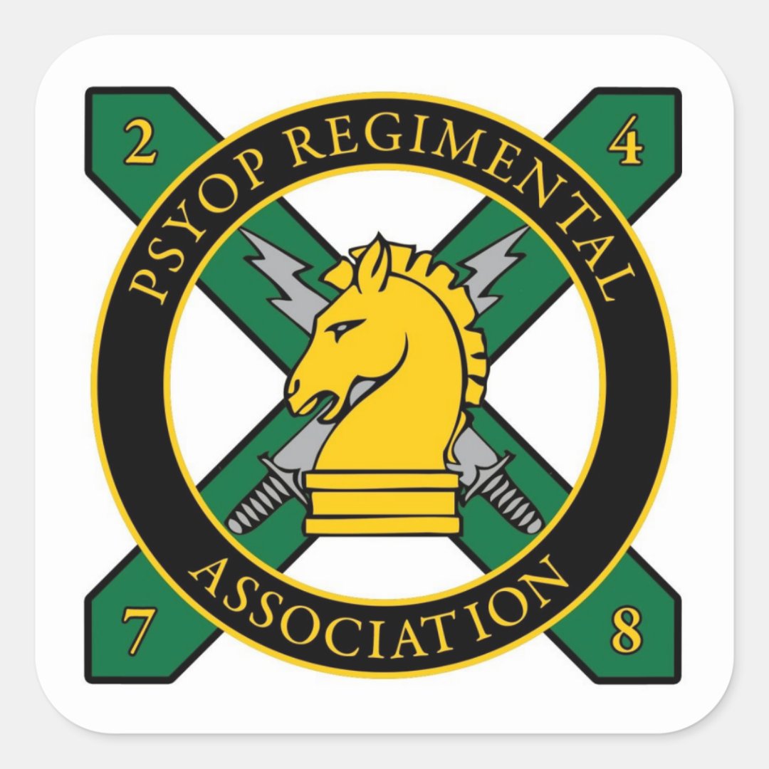 PSYOP Regimental Association Sticker | Zazzle