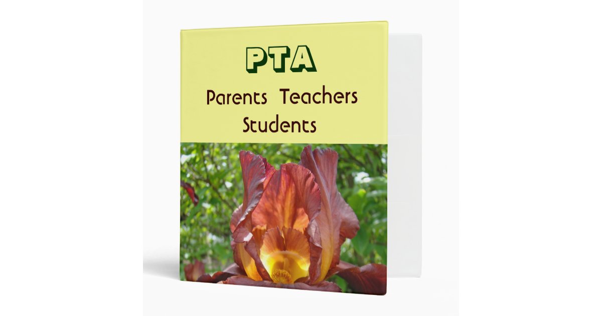 PTA binder Parents Teachers Students binders | Zazzle