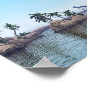 Pteranodon dinosaurs flying - 3D render Poster | Zazzle