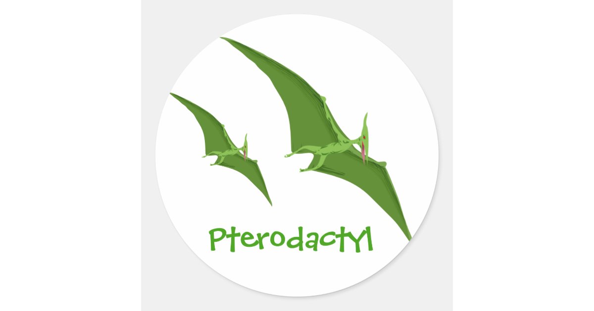 Pterodactyl Dinosaur Sticker Zazzle
