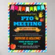 PTO PTA Meeting school template Poster | Zazzle