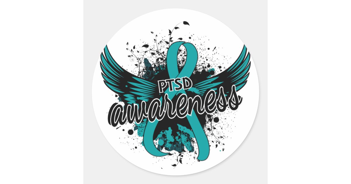 PTSD Awareness 16 Classic Round Sticker | Zazzle