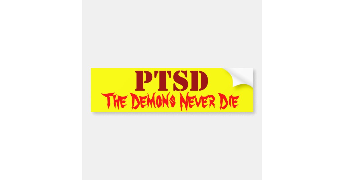 PTSD BUMPER STICKER | Zazzle