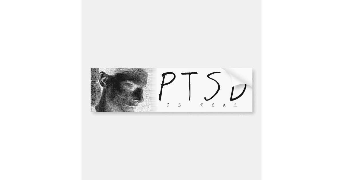 PTSD Bumper Sticker | Zazzle