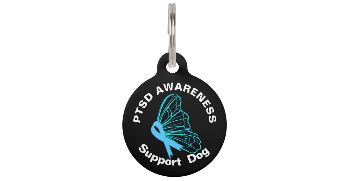 PTSD Service Dog Pet ID Tag | Zazzle