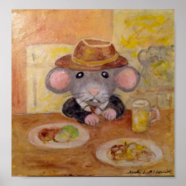 Pub Rat Poster | Zazzle
