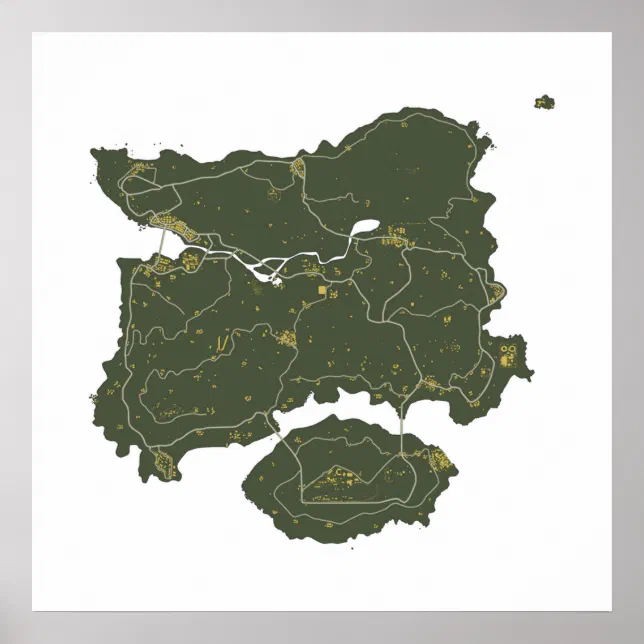 PUBG Map Poster | Zazzle