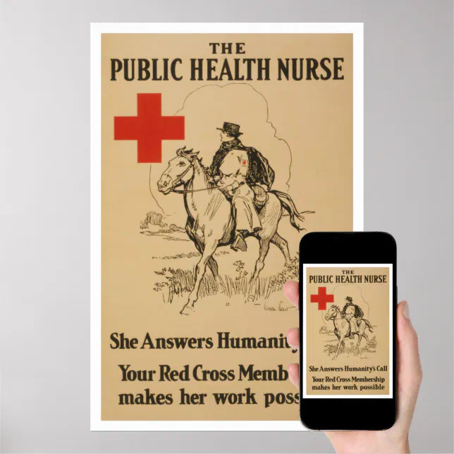 Public Health Nurse - She answers humanity's call Poster | Zazzle