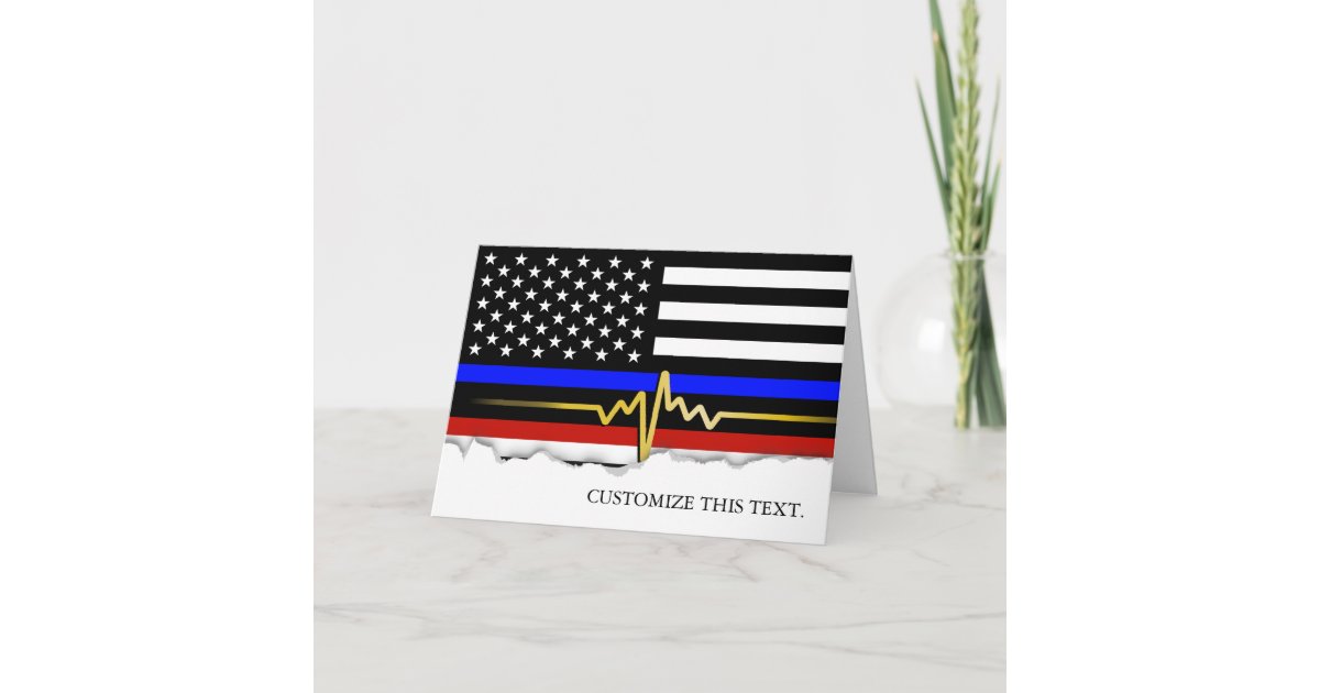 Public Service Trifecta Flag | Card | Zazzle