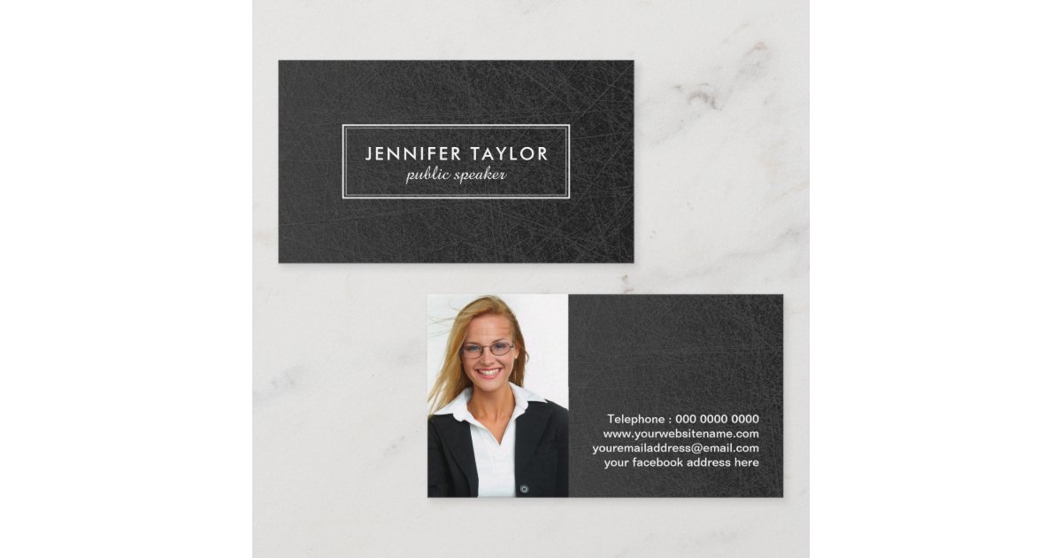 Public Speaker Business Card Template | Zazzle