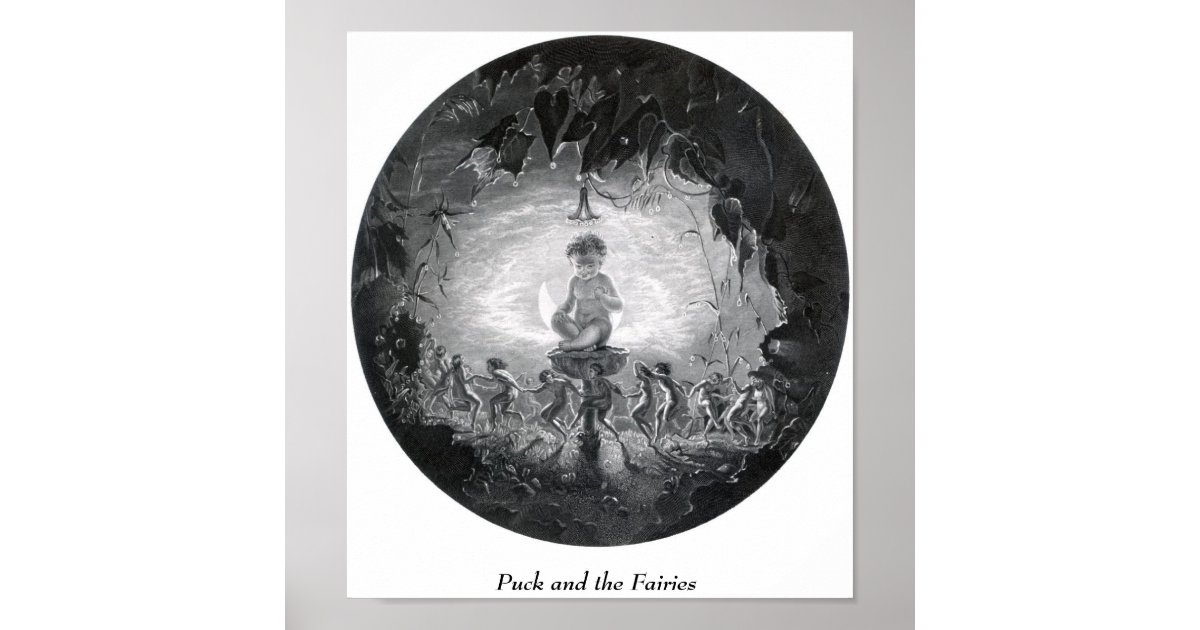 Puck and the Fairies Poster | Zazzle