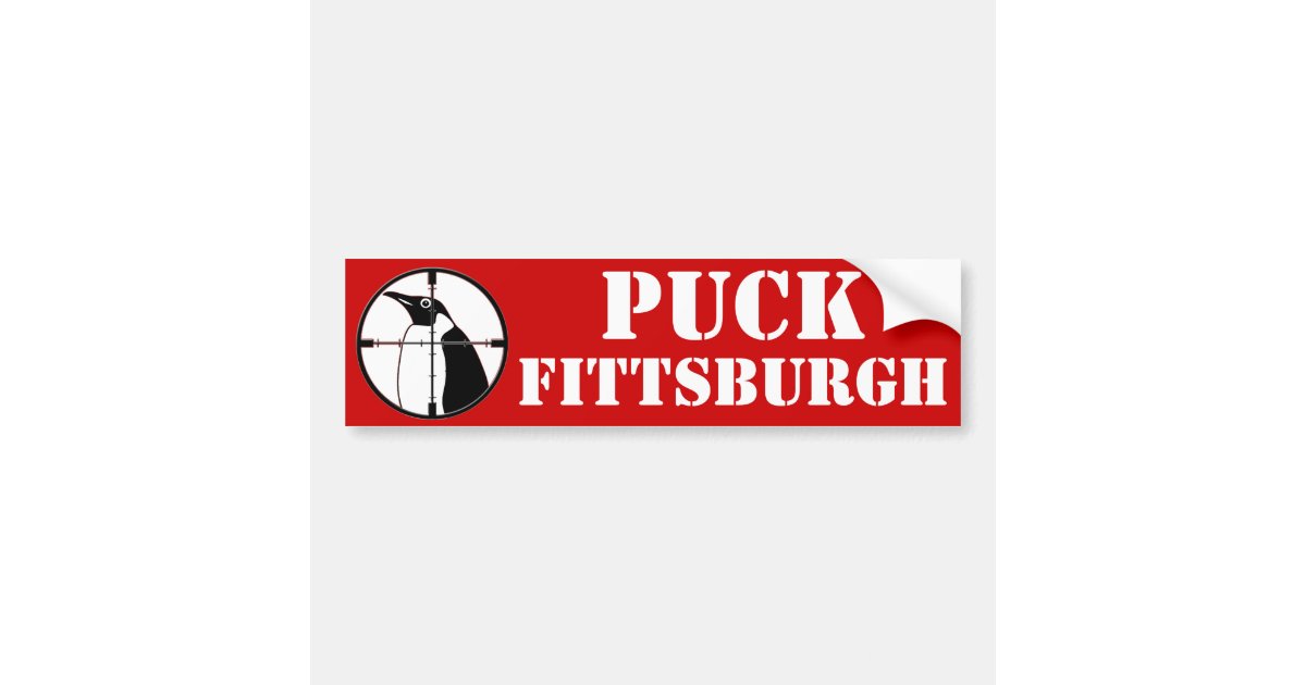 Puck Fittsburgh Bumper Sticker | Zazzle