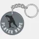 Puck & Player, Ice Hockey Key Chain | Zazzle