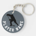 Puck & Player, Ice Hockey Key Chain | Zazzle