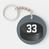 Puck & Player, Ice Hockey Key Chain | Zazzle