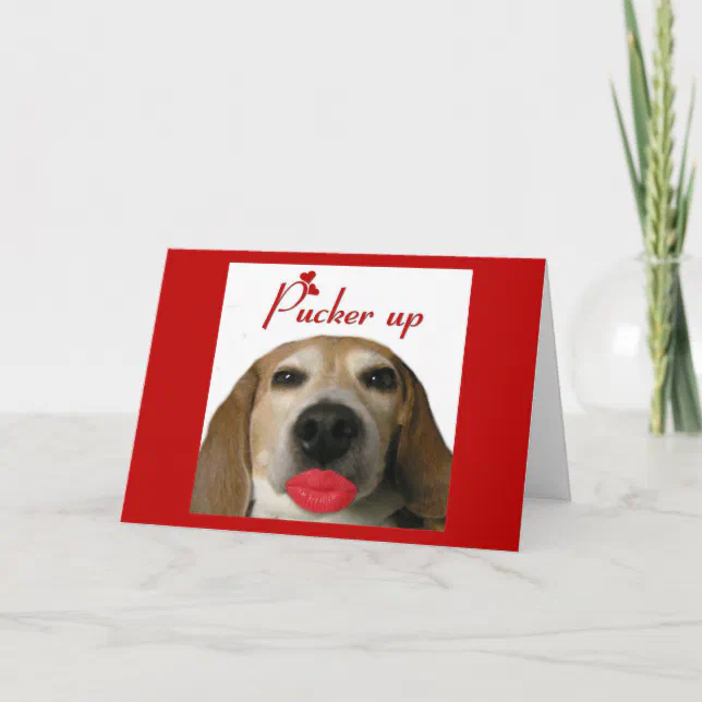 Pucker Up Valentine's Day Card | Zazzle