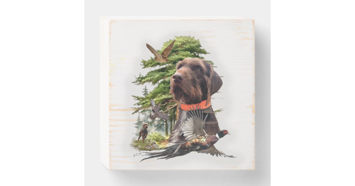 Pudelpointers Wooden Box Sign | Zazzle