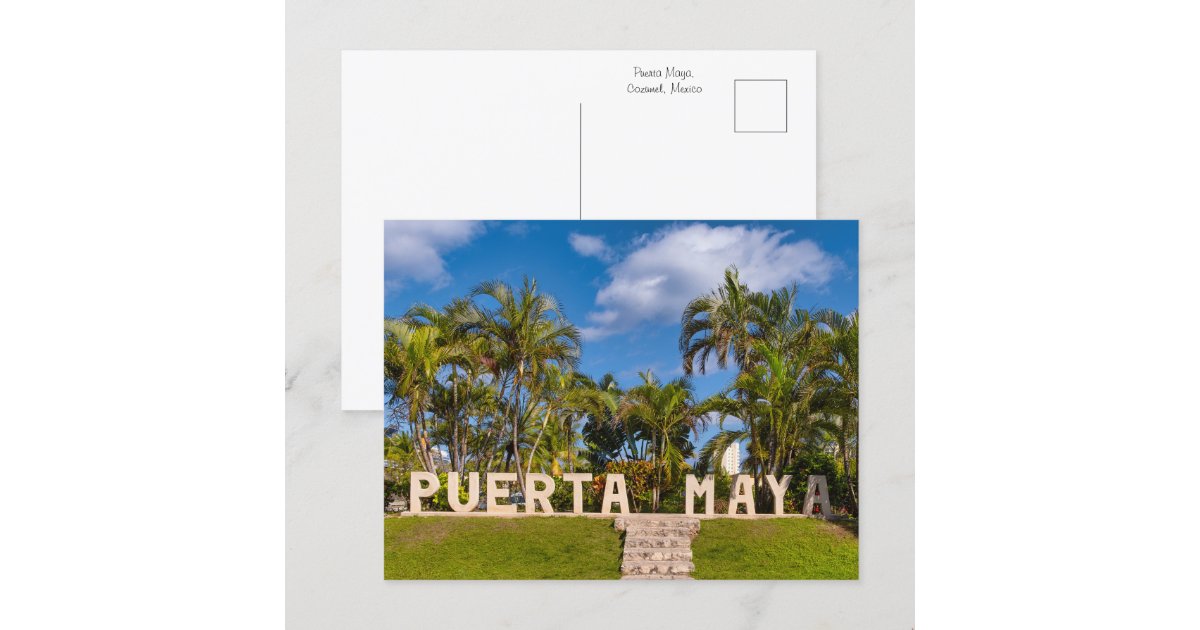 Puerta Maya Paradise Postcard | Zazzle