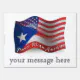 Puerto Rican-American Waving Flag Yard Sign | Zazzle