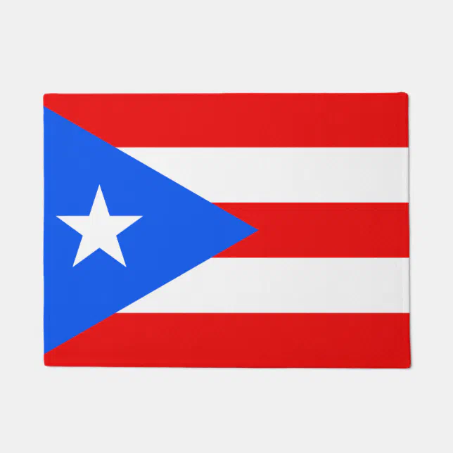 Puerto Rican flag Doormat | Zazzle