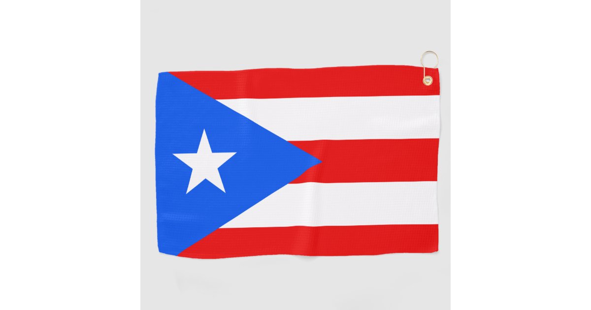 Puerto Rican Flag & golf Puerto Rico /sports Golf Towel | Zazzle